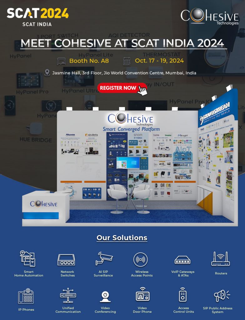 Cohesive Technologies to Exhibit with Akuvox, Grandstream, Epygi, Milesight, and Yeastar at SCAT ...
